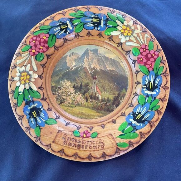 Accents | Vintage German Decorative Wood Plate | Poshmark